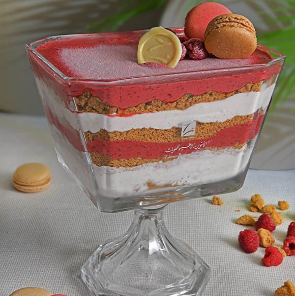 Vanilla Ice Cream Trifle With Mixed Berries